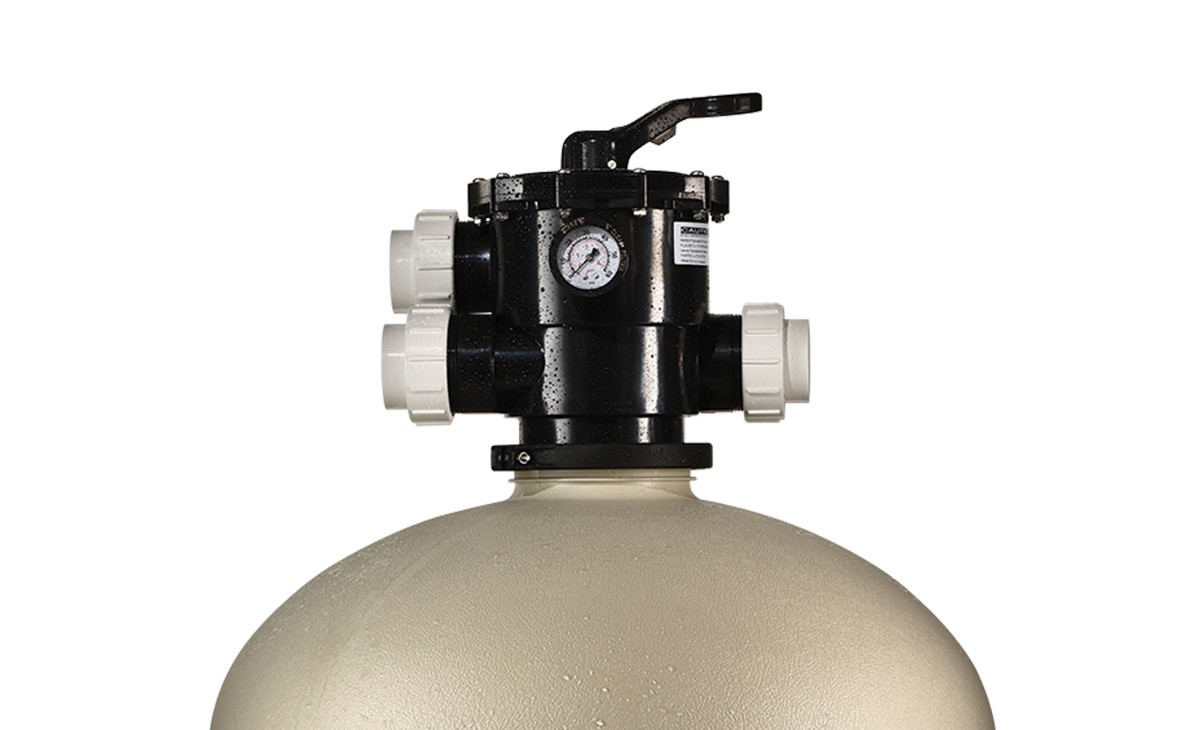 sand filter top view